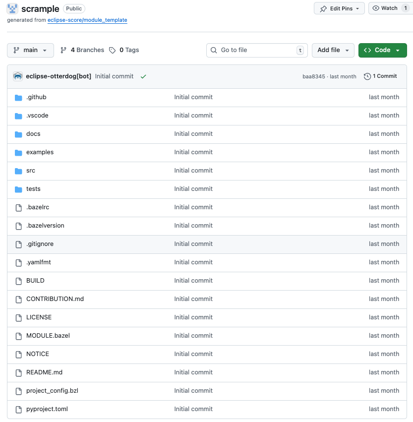 First Eclipse S-CORE Module — REF_INT documentation